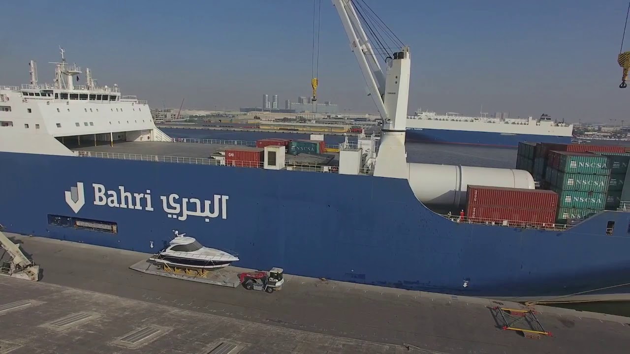 Bahri Hofuf in Jebel Ali DPW البحري هفوف في ميناء جبل علي - YouTube