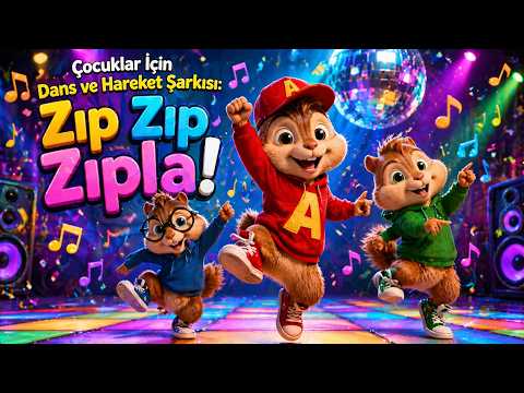 Çocuklar İçin Dans ve Hareket Şarkısı: Zıp Zıp Zıpla! 🎶 (Alvin ve Sincaplar)