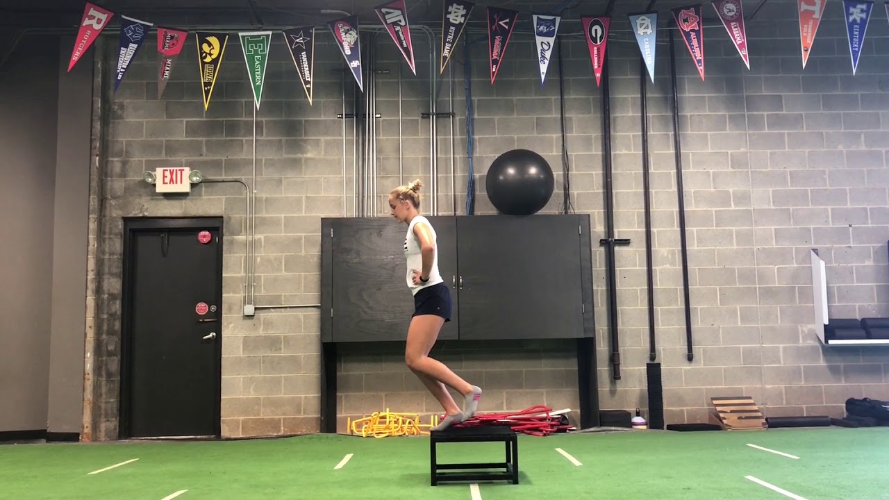 One Leg Drop Jump Plus Hop - YouTube