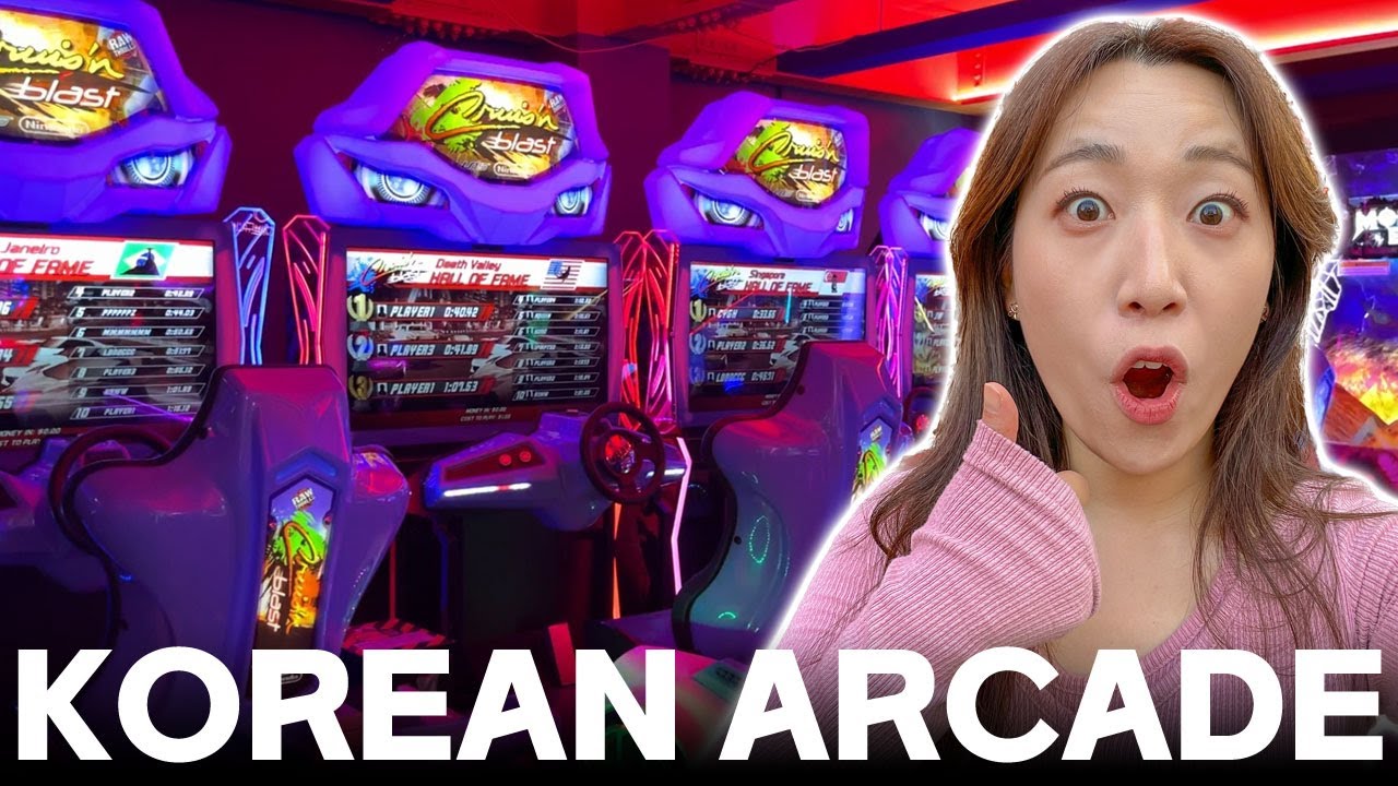 KOREAN ARCADE Game Center | South Korea vlog | Entertainment in Korea ...