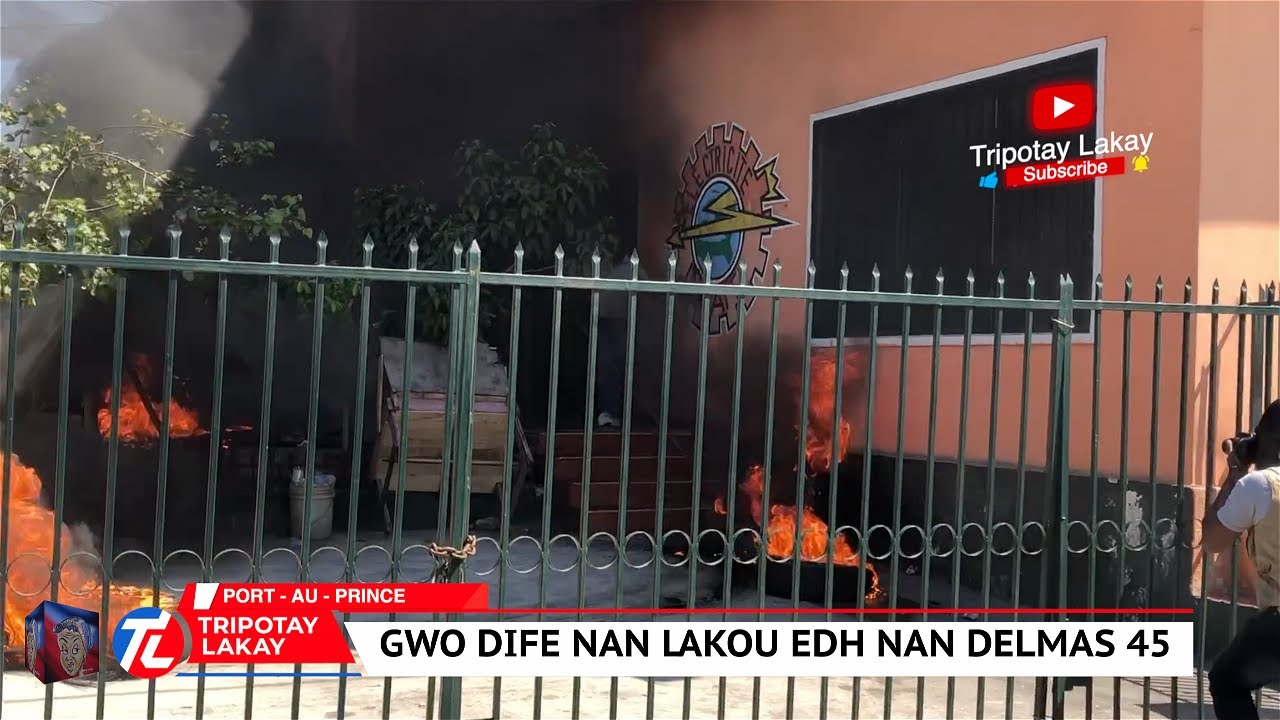 Flash! Gwo dife nan lakou EDH ki delmas 40 lan apre pasaj manifestasyon ...