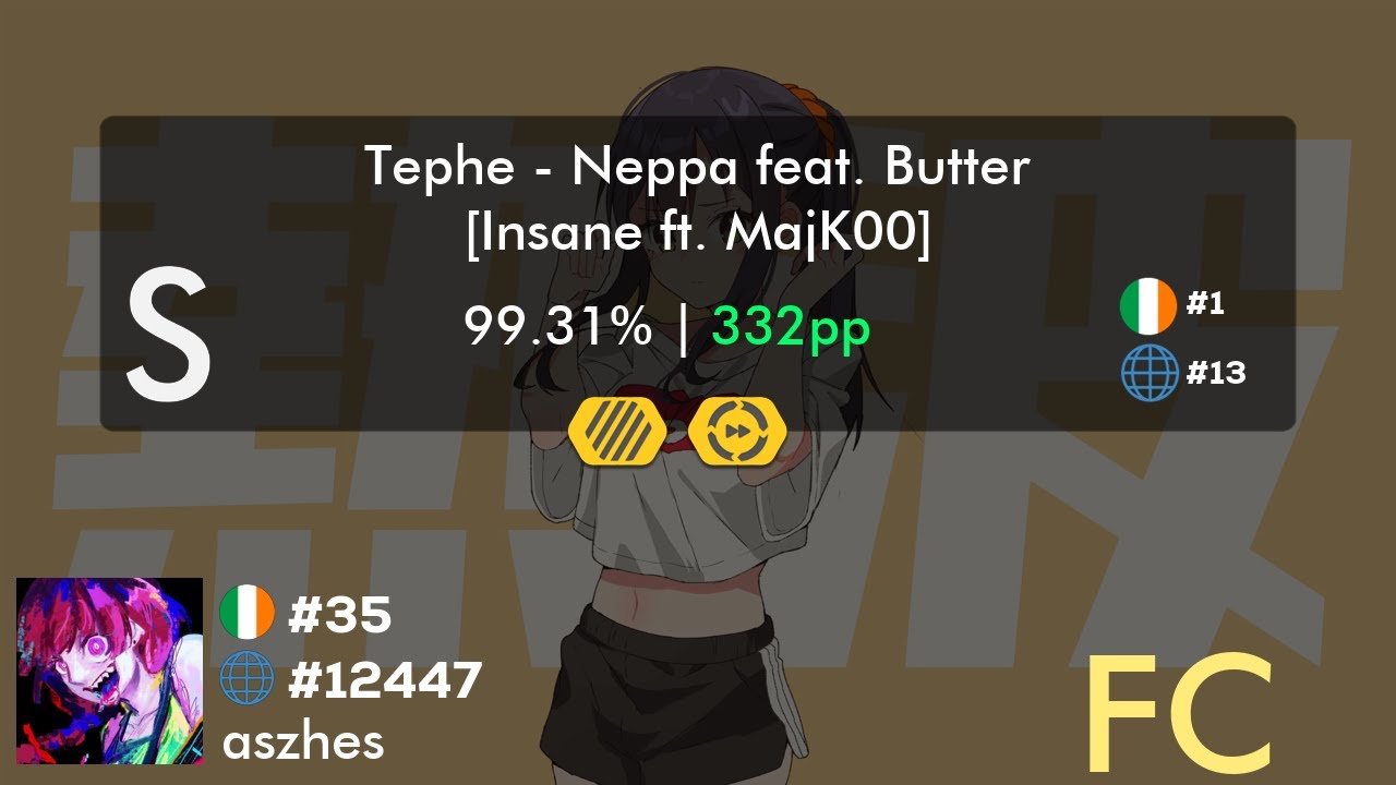 aszhes | Tephe - Neppa feat. Butter [Insane ft. MajK00] +HDDT 99.31% ...