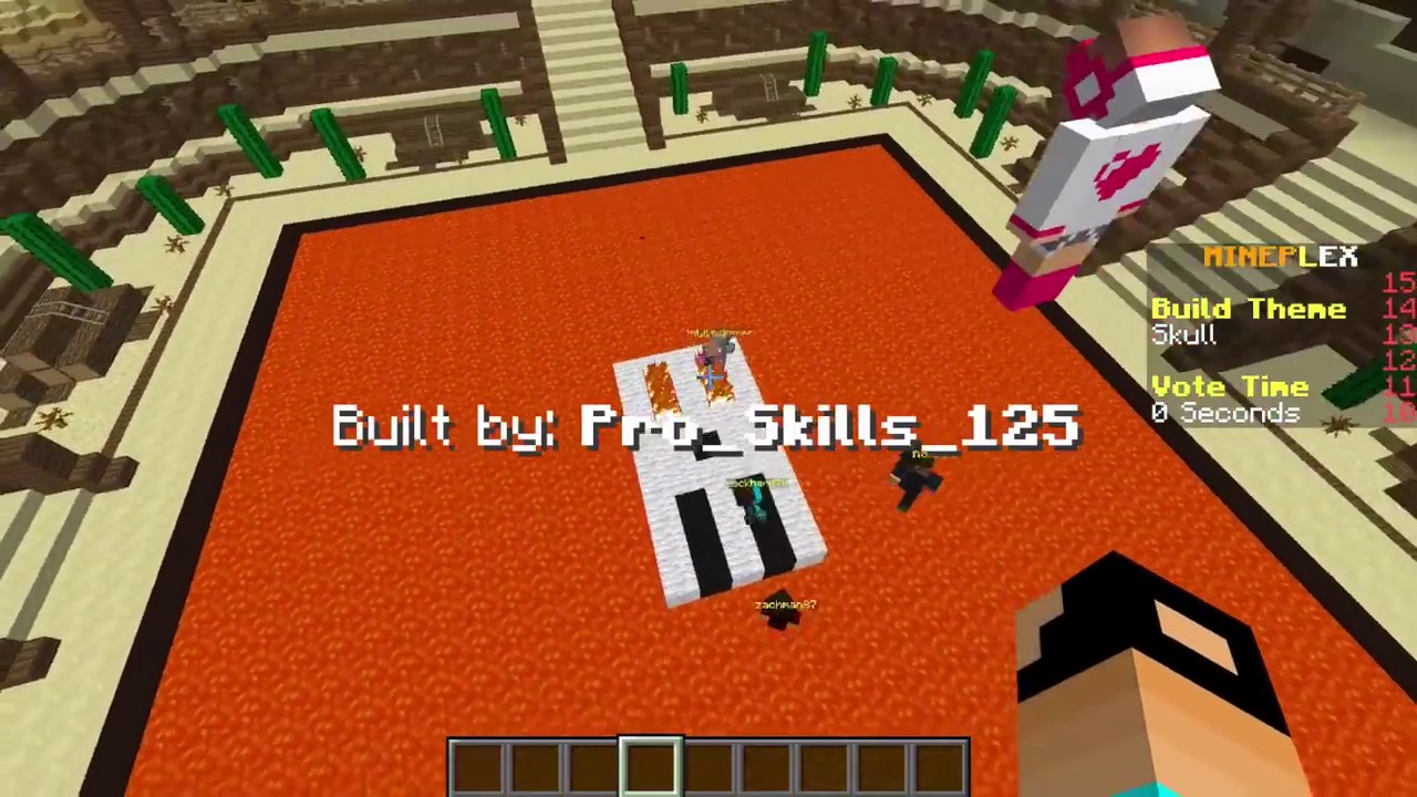 Master Builders Building Mini Game on Mineplex Mermaid Statue Minecraft ...