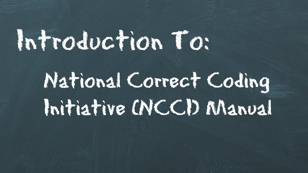 Into to NCCI Manual - YouTube