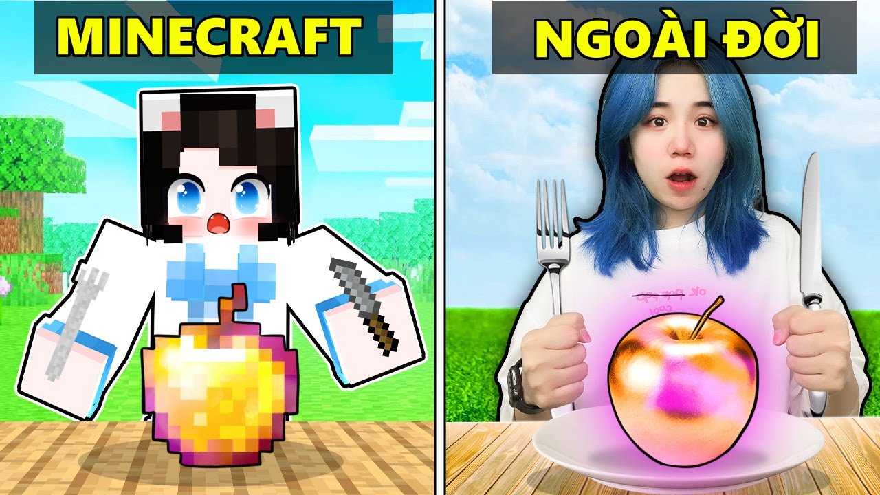 Mèo Simmy Ăn Tất Mọi Thứ Minecraft Nhưng NGOÀI ĐỜI THẬT ?! - YouTube