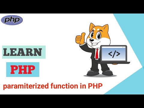 parameterized functions in PHP || what is paramiterized functions. #php21 - YouTube
