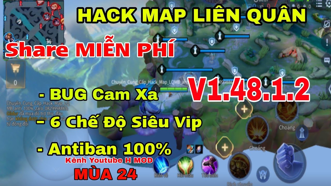 H.a.c.k Map Liên Quân Mobile Mùa 24 | SHARE Miễn Phí Bug Cam Xa Liên ...