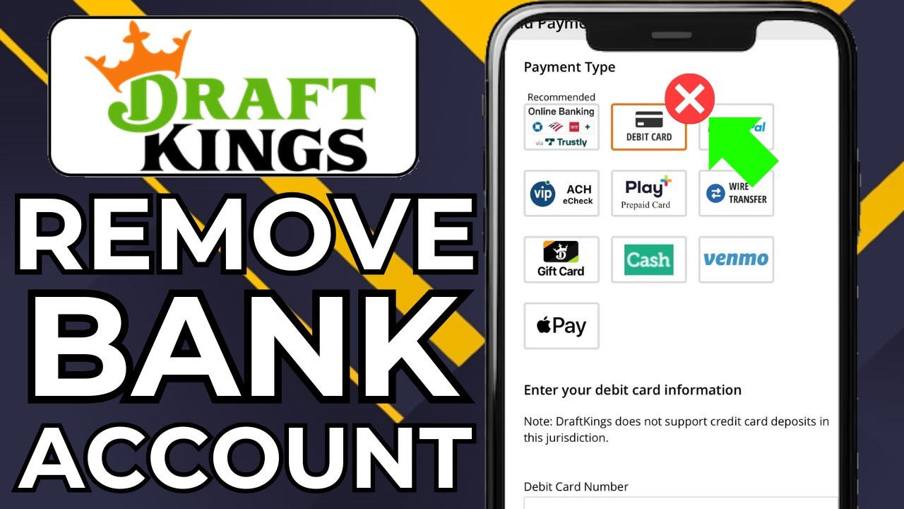 HOW TO REMOVE BANK ACCOUNT FROM DRAFTKINGS (2025) - YouTube