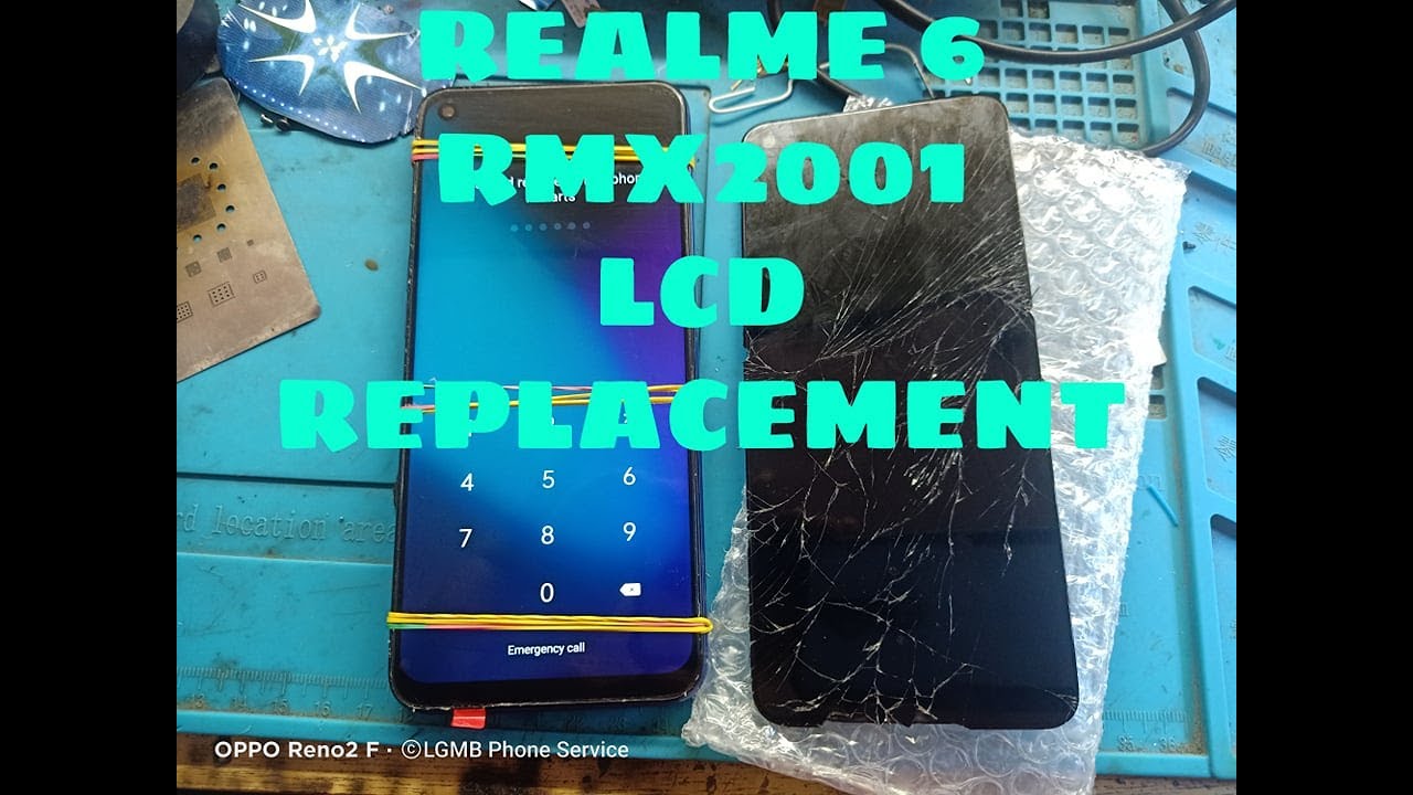 REALME 6 RMX2001 LCD PROBLEM How to change lcd - YouTube