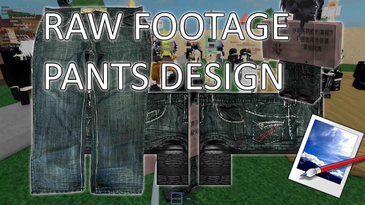 roblox photobash pants tutorial - YouTube