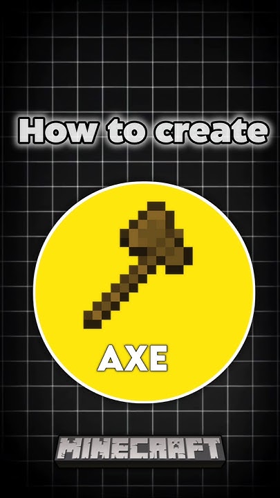 Simple Steps to Craft an Axe in Minecraft (Short Tutorial)#minecraft # ...