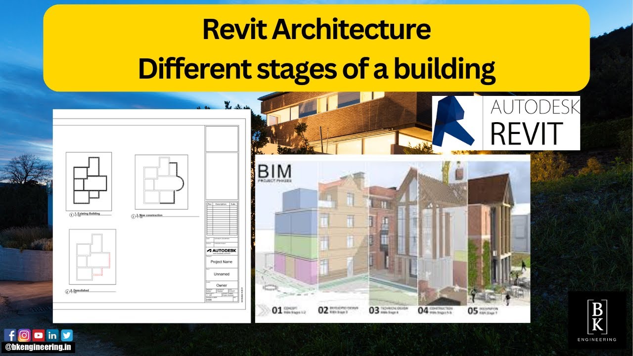Different stages of a building in Revit Architecture | Revit | Civil ...