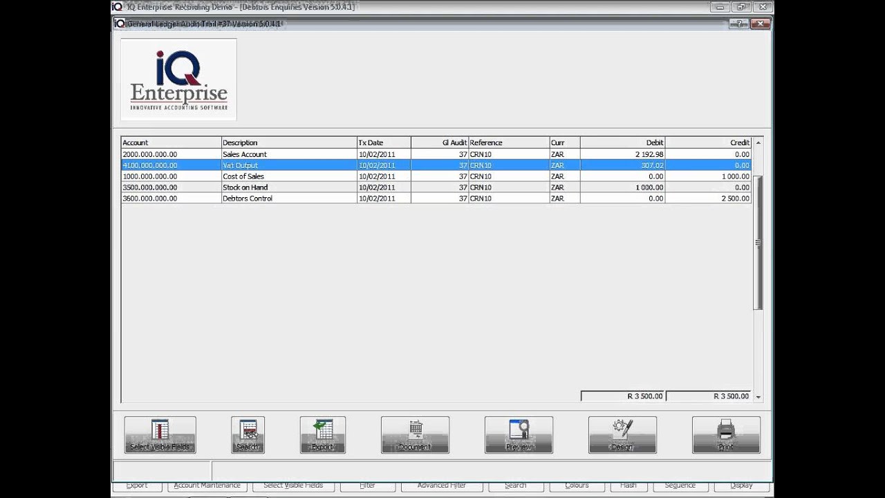 Processing Credit Notes 5 Influence GL Audit - YouTube