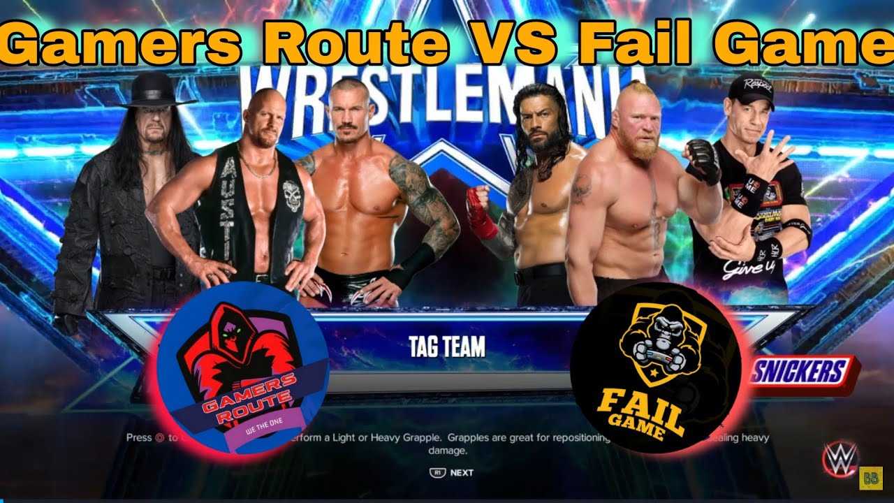 Fail Game VS Gamers Route || WWE 2K23 - YouTube