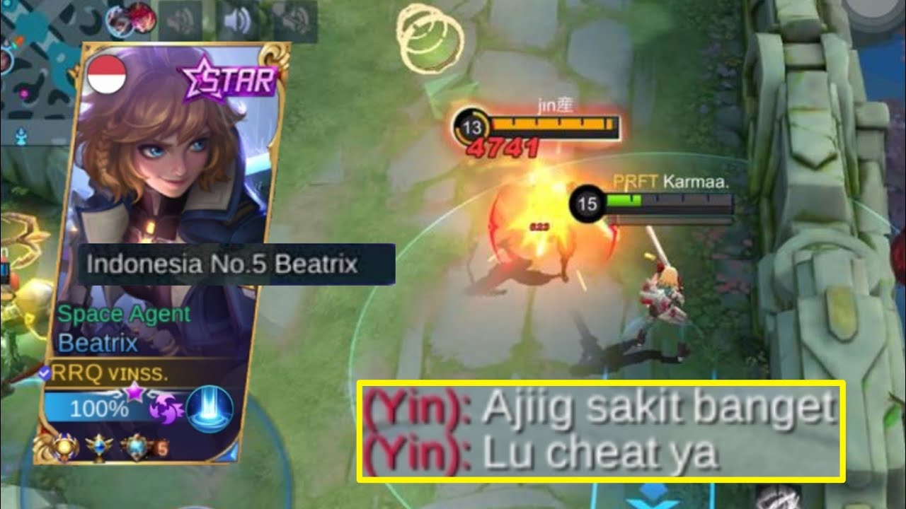 Beatrix War Pakai Sniper + 1 Hit! Muridnya RSG Emann? | Mobile Legends ...