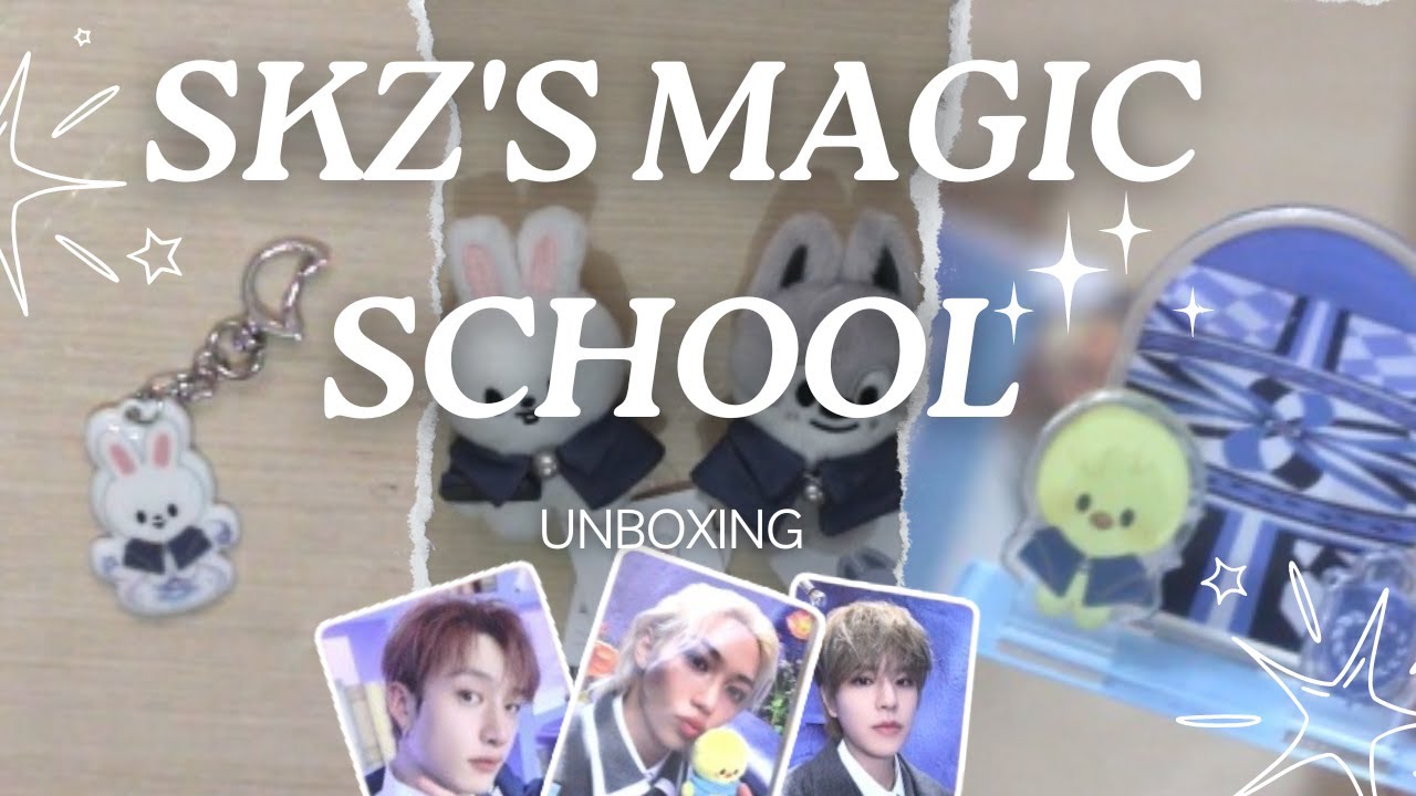 [Unboxing] - SKZ'S MAGIC SCHOOL - merch - YouTube