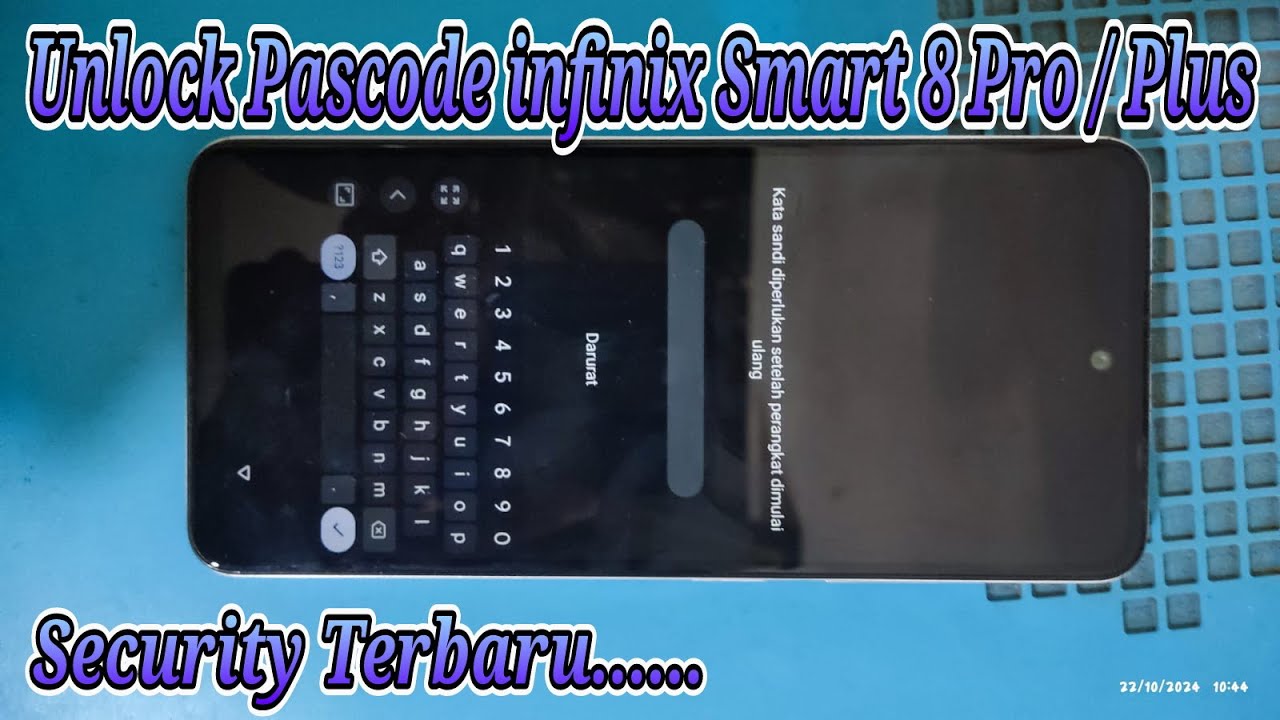 Cara Unlock Pascode And Frp infinix Smart 8 Pro / Plus X6525B Security ...