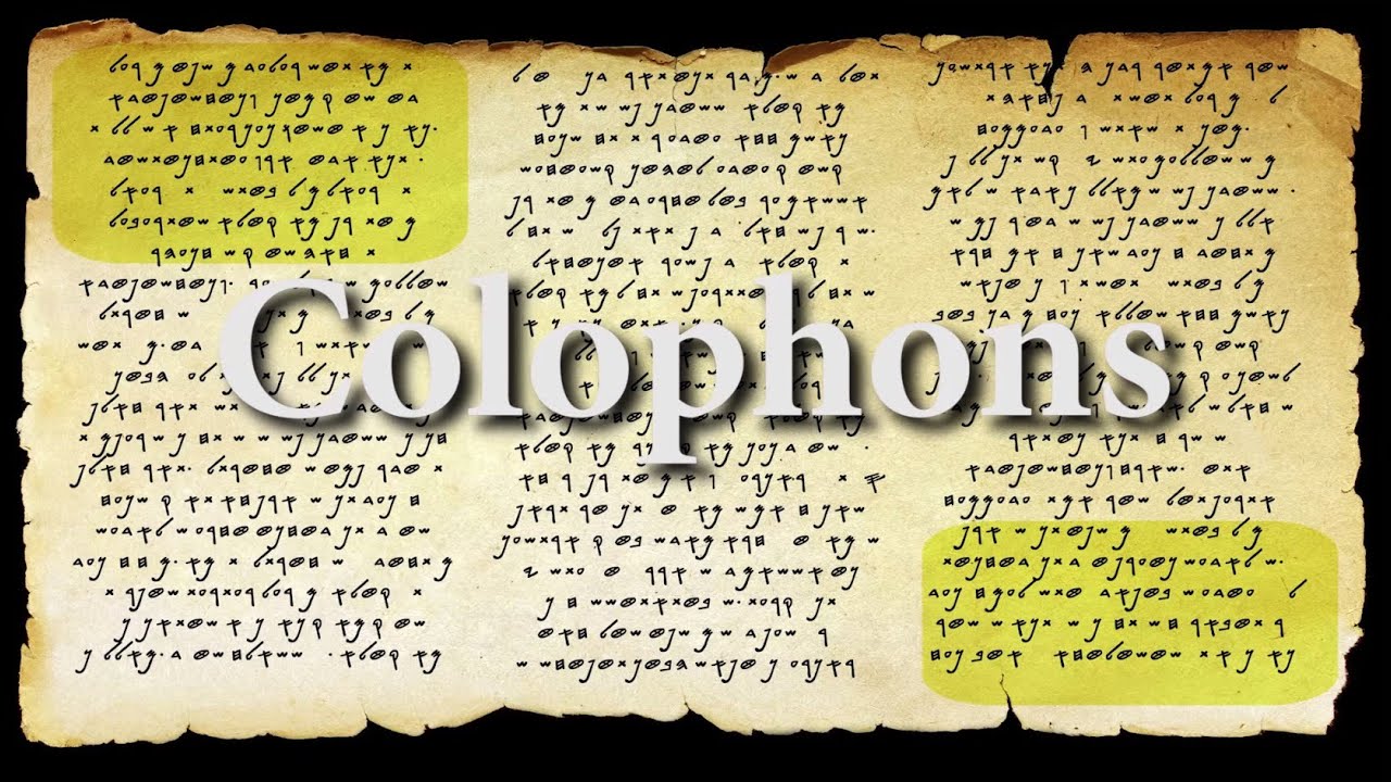 Why Did Book of Mormon Authors Use Colophons? (Knowhy #443) - YouTube