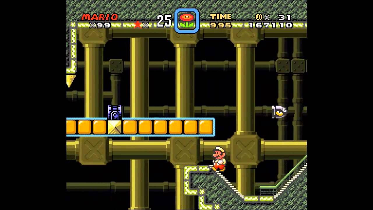Super Mario World - Snake Block FAIL - YouTube