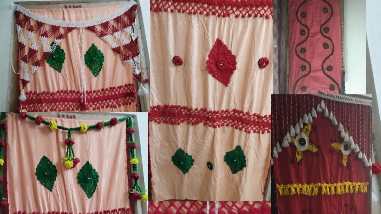 🌹Kapda ke Parda design 🌼🤩Kapda per Phool design💓💓 - YouTube