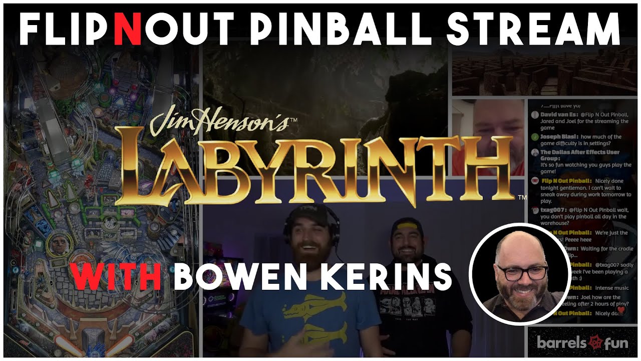 🔴LIVE - Labyrinth Pinball by Barrels Of Fun with BOWEN KERINS! - YouTube