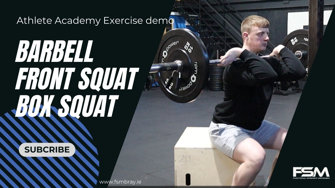 FSM Front Squat Box Squat - YouTube
