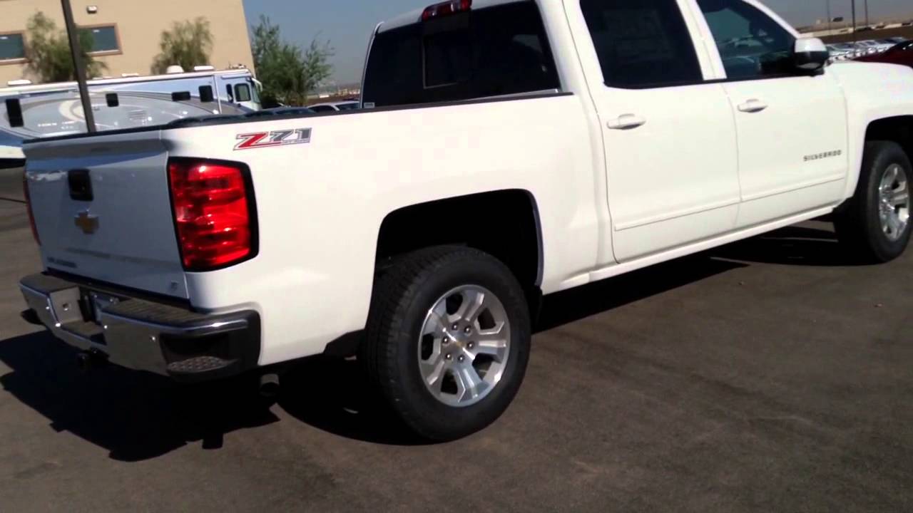 2015 Silverado 1500 4x4 crew cab Z71 white #W2864 hndy - YouTube