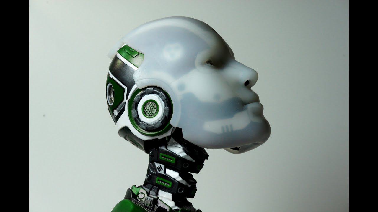 Designing ALAN the robot head - the first prototype - YouTube