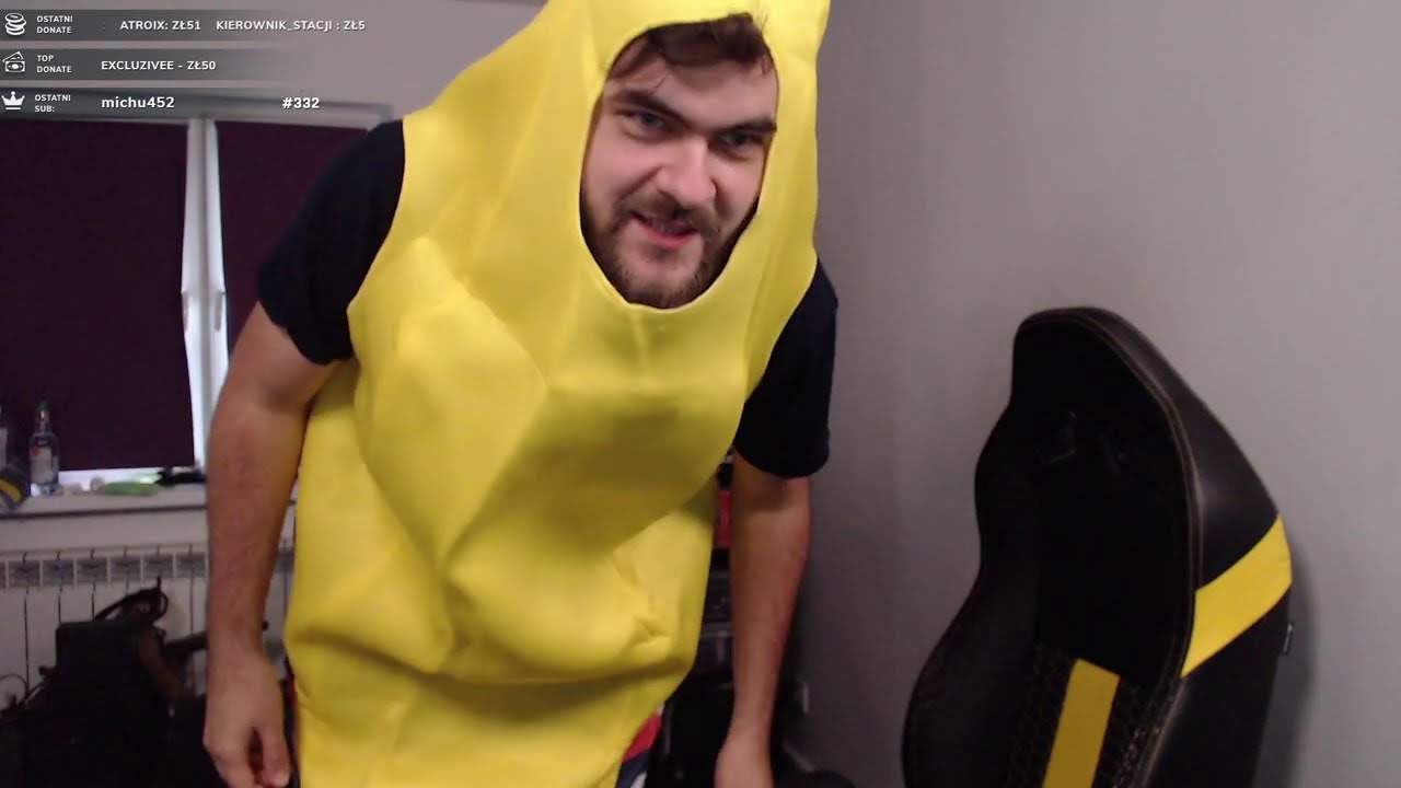 Bonkol przebiera się za banana, nikt nie wie dlaczego... - YouTube