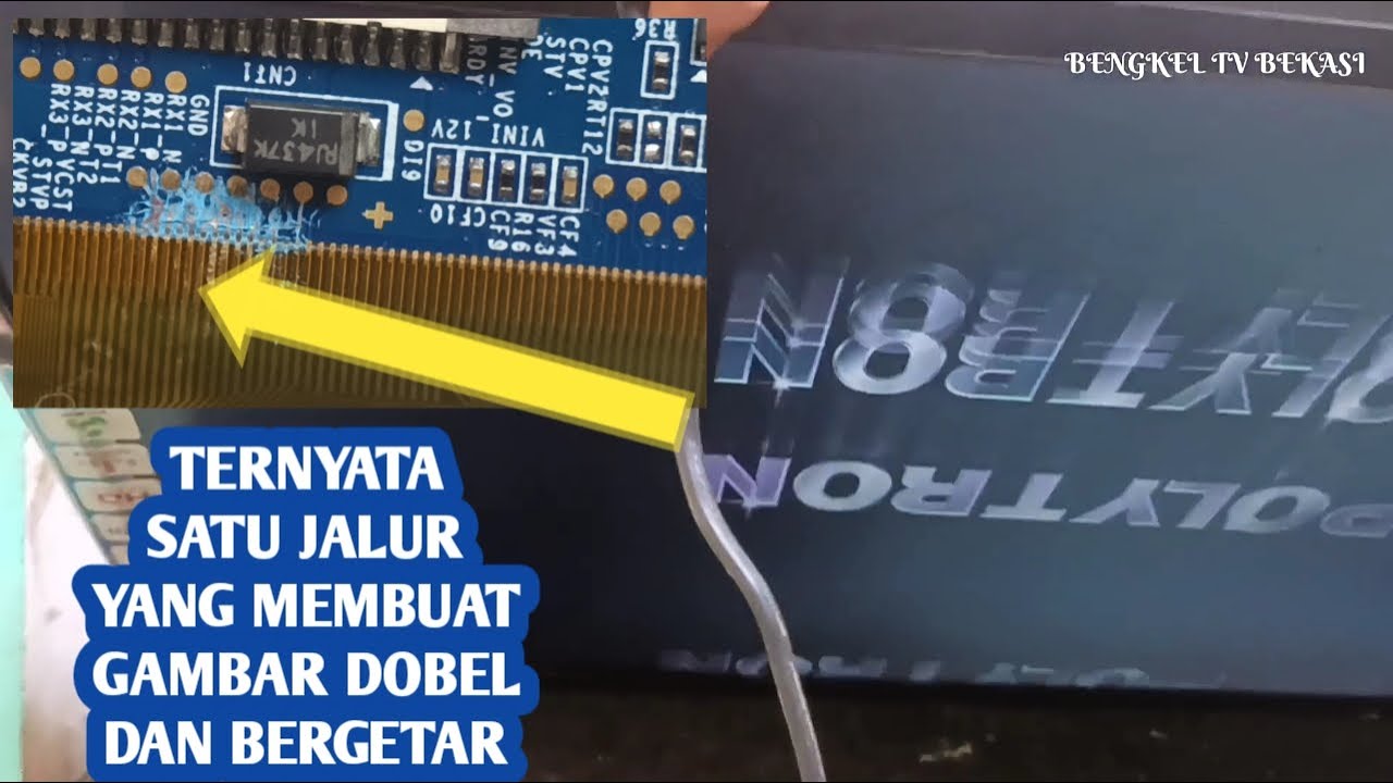 TERNYATA ADA SATU JALUR YANG MEMBUAT GAMBAR DOBEL DAN BERGETAR PADA TV ...