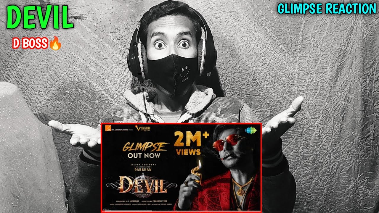 Devil Official Glimpse Reaction | Challenging Star Darshan | Prakash ...
