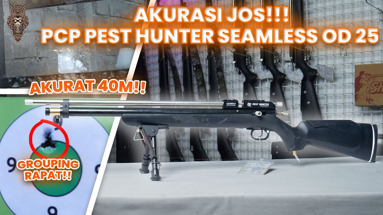 AKURASI JOS!!! PCP PEST HUNTER SEAMLESS OD 25 MAGAZINE - YouTube