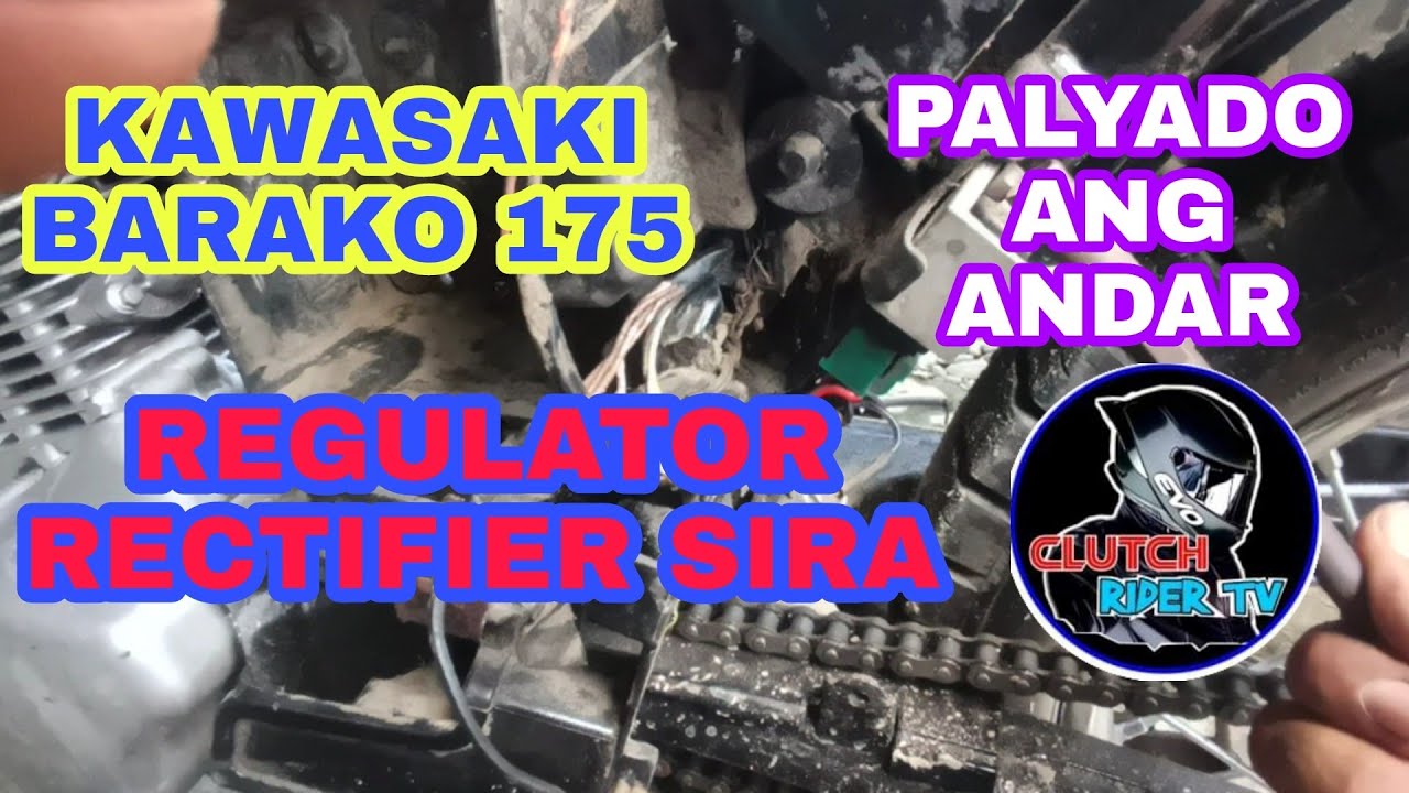 HOW TO CHANGE KAWASAKI BARAKO REGULATOR RECTIFIER / PALYADO AT ...