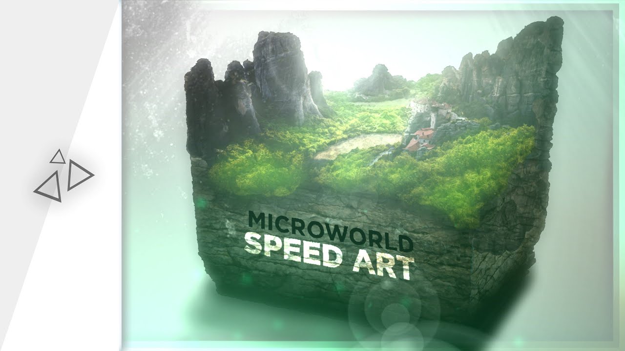 MicroWorld ⛰️ | Speed Art (Photoshop) - YouTube