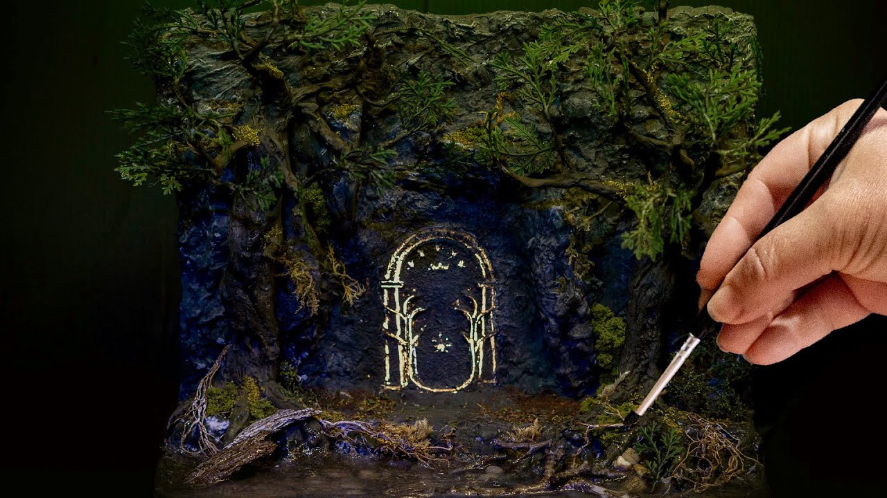 Building the Doors of Durin from Lord of the Rings | LOTR Diorama - YouTube
