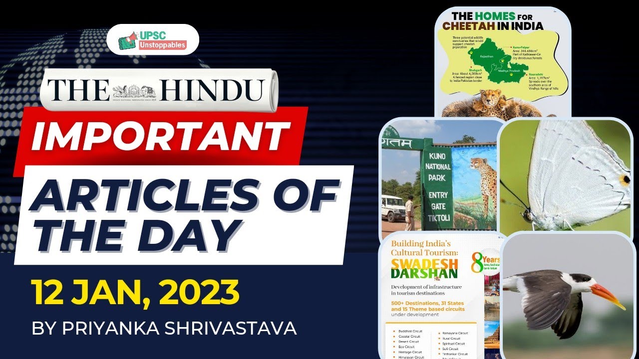 12 January 2023 | Important Articles of The Day - The Hindu | UPSC IAS ...