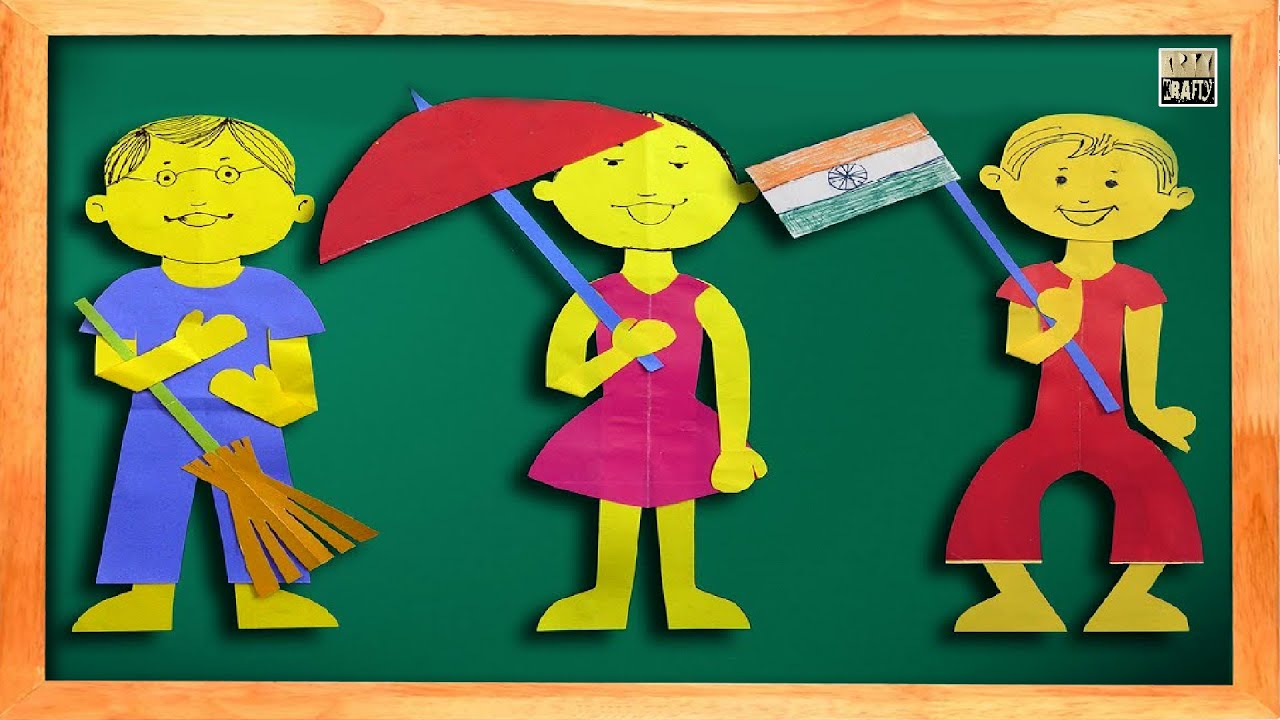 HUMAN FIGURES for Bulletin Board | Paper Craft | Student -Teacher ...