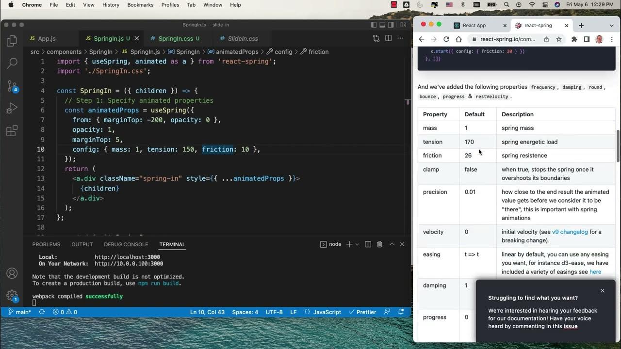 Slide In Animation Effect in React 18 with react-spring - YouTube