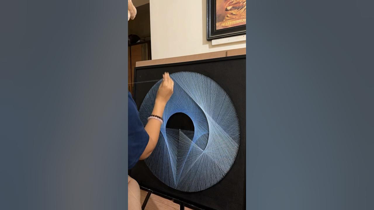 Algorithmic string art by art by neeta| #artbyneeta #stringartcrafts # ...