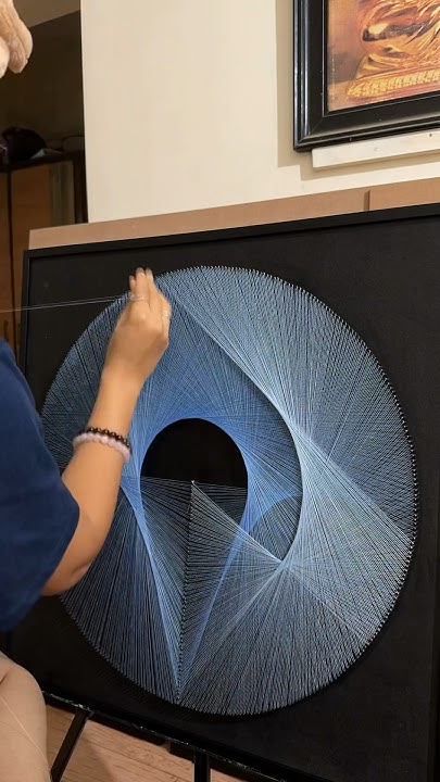 Algorithmic string art by art by neeta| #artbyneeta #stringartcrafts # ...