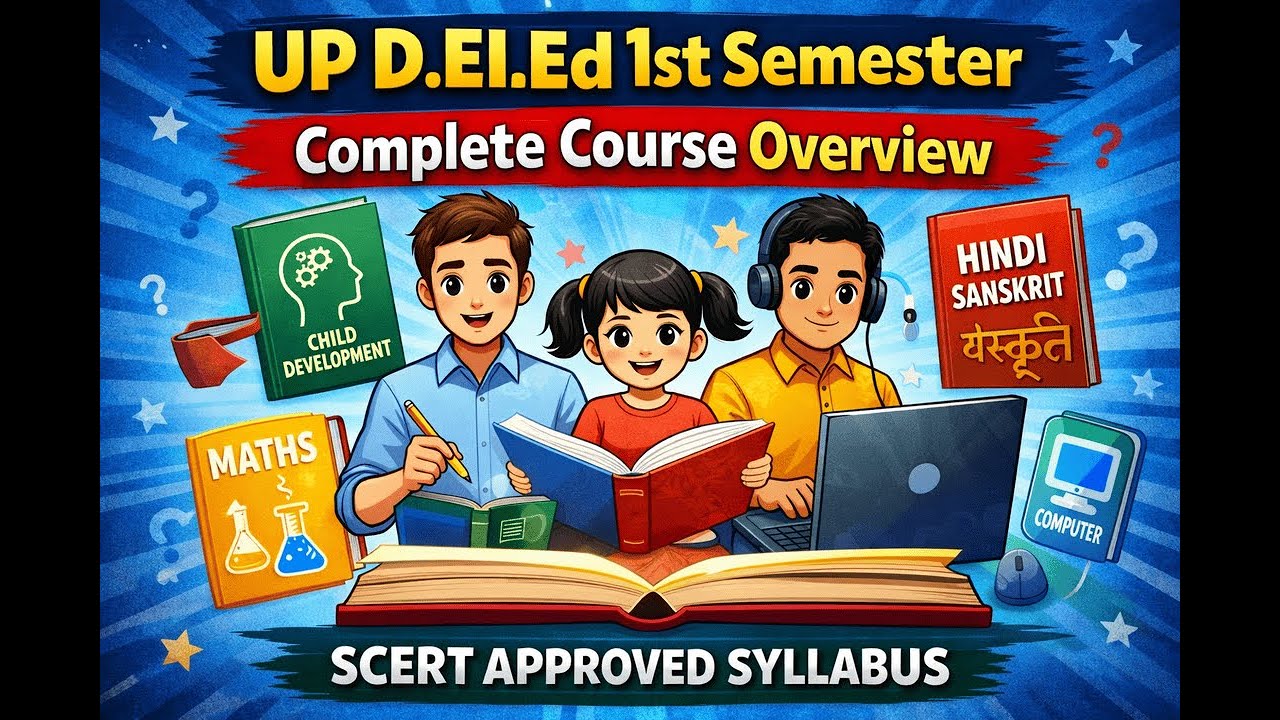 UP DElEd first Semester Syllabus 2025 / up deled 1st sem syllabus / up ...