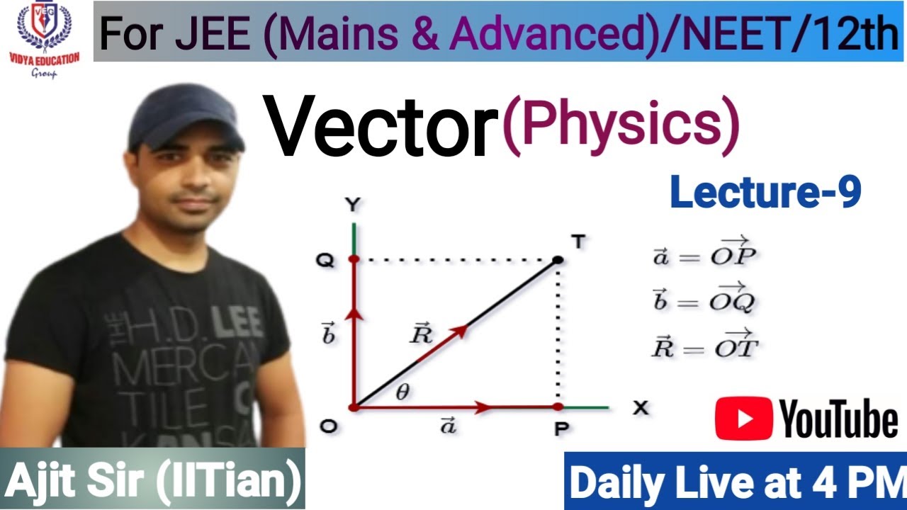 Vectors - Basic Introduction - Physics For JEE (Mains & Advanced )/NEET ...