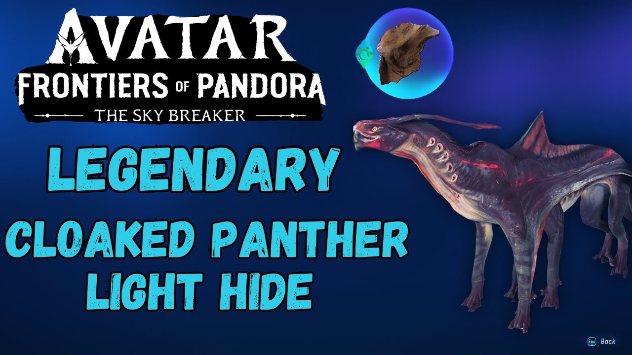 Legendary Heartlands Cloaked Panther Light Hide | The Sky Breaker DLC ...