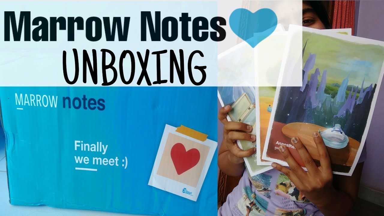 UNBOXING MY MARROW NOTES💙 - YouTube