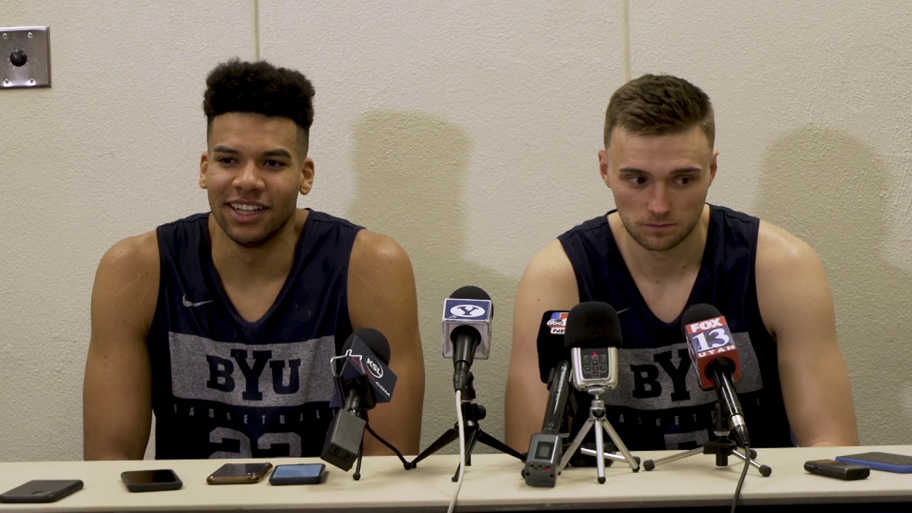 BYU Men's Basketball - Yoeli Childs and Jake Toolson - March 5, 2020 ...