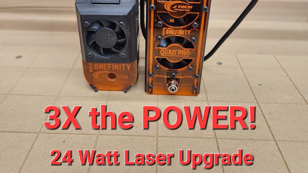 3X the POWER! 24w JTech Laser on Onefinity Install and Review - YouTube