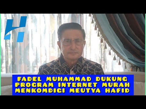 FADEL MUHAMMAD DUKUNG TEROBOSAN INTERNET MURAH YANG DIGAGAS MENKOMDIGI MEUTYA HAFID - YouTube