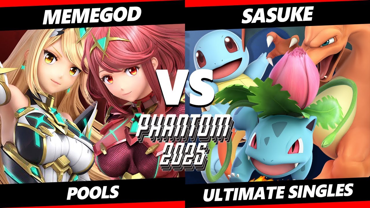 Phantom 2025 - MemeGod (Pyra Mythra) Vs. SASUKE (Pokemon Trainer) Smash Ultimate - SSBU - YouTube