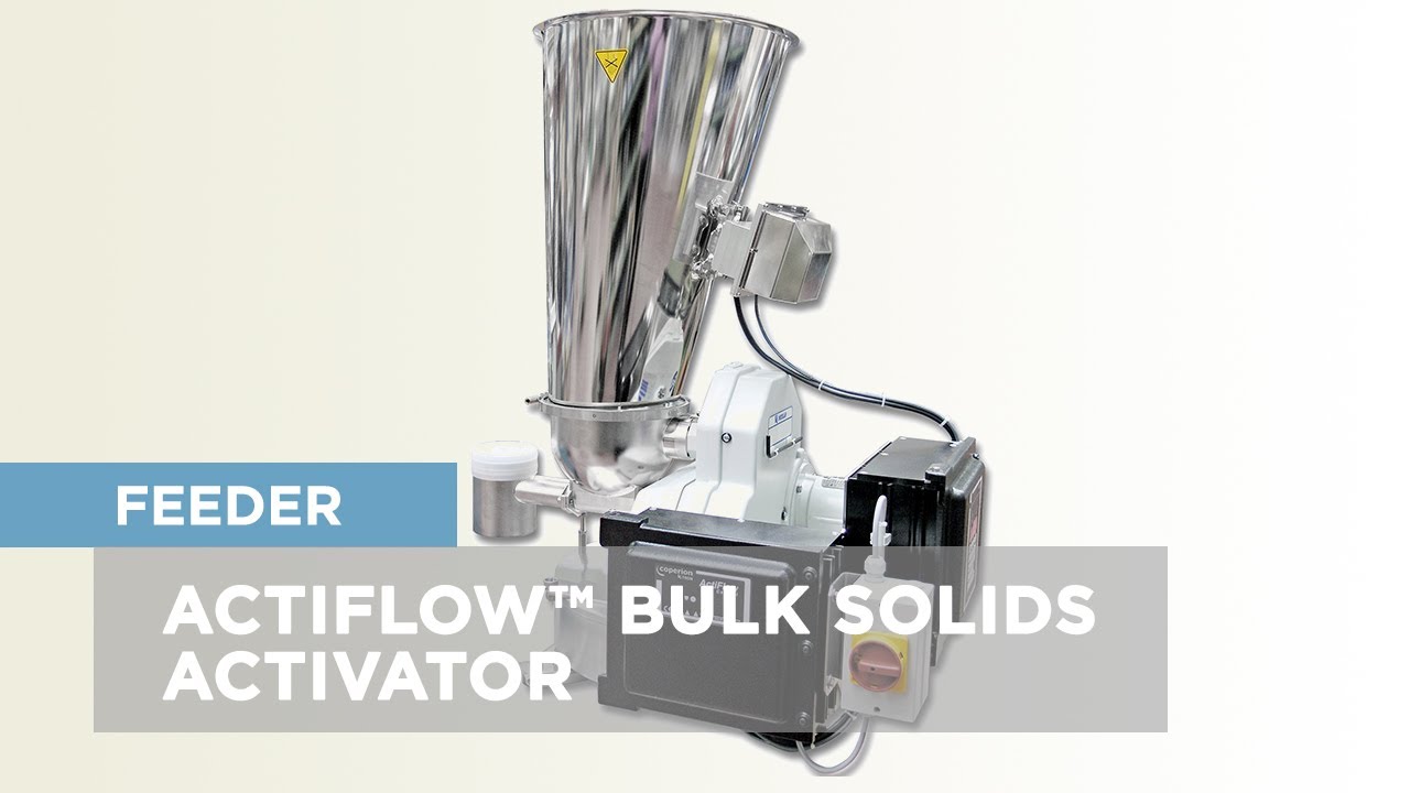Coperion K-Tron ActiFlow™ bulk solid activator - How to prevent ...