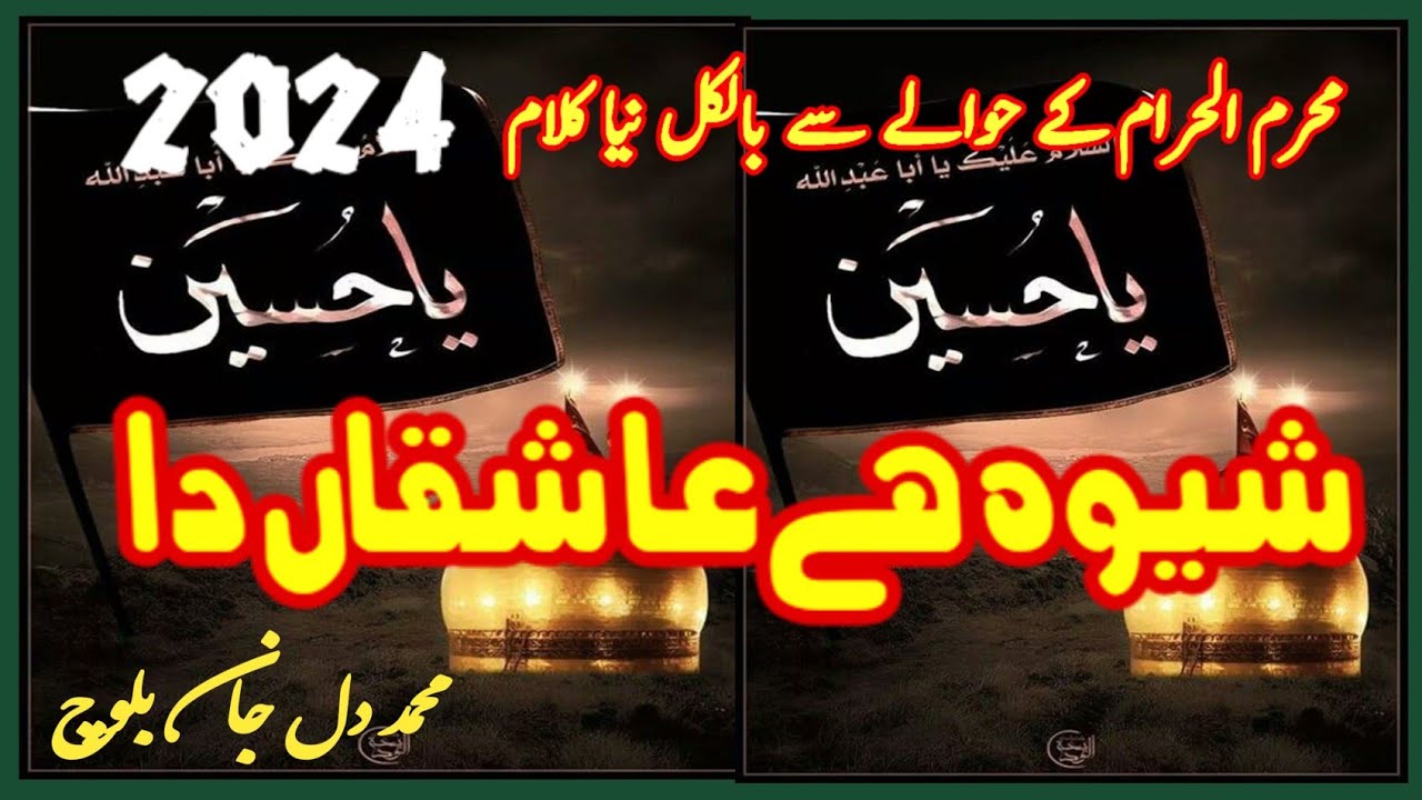2024 Qaseeda saraiki || شیوہ ہے عاشقا ں دا || by Mohammad Diljan Baloch ...